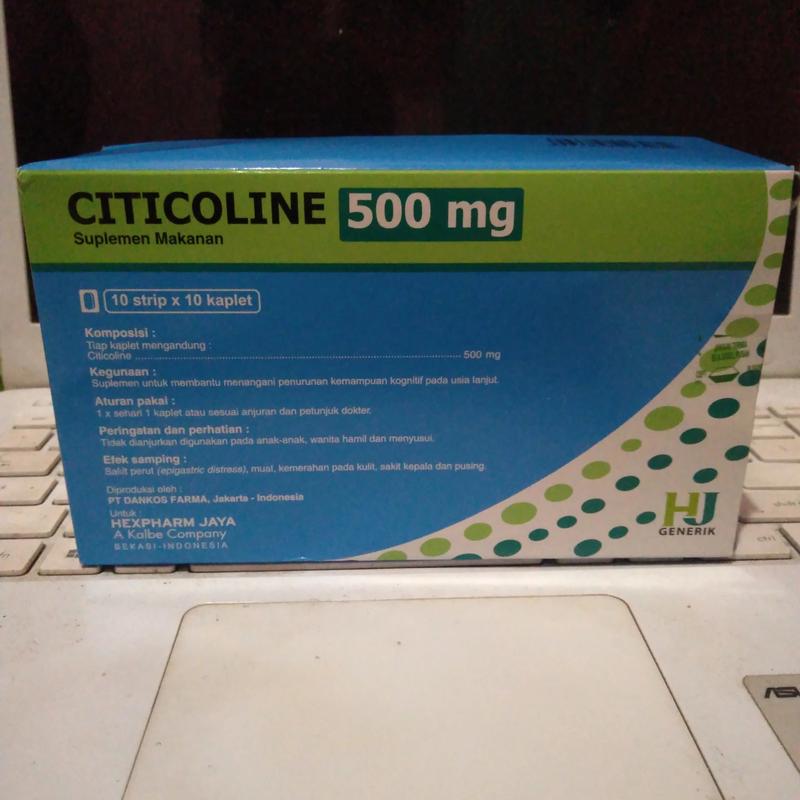 Citicoline 500mg strip isi 10 tab - Shop | Tokopedia