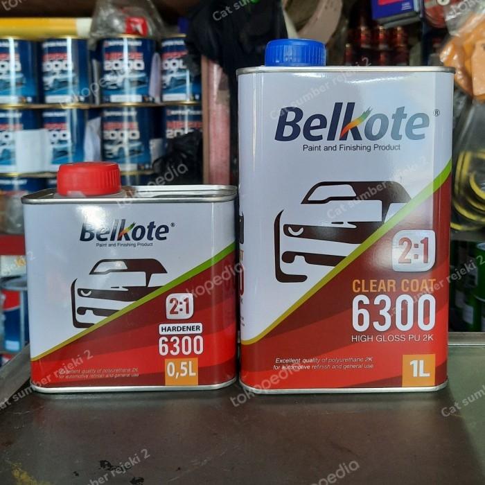 Clear pernis Belkote PU 2K Clear coat 6300 set 1.5L - Shop | Tokopedia