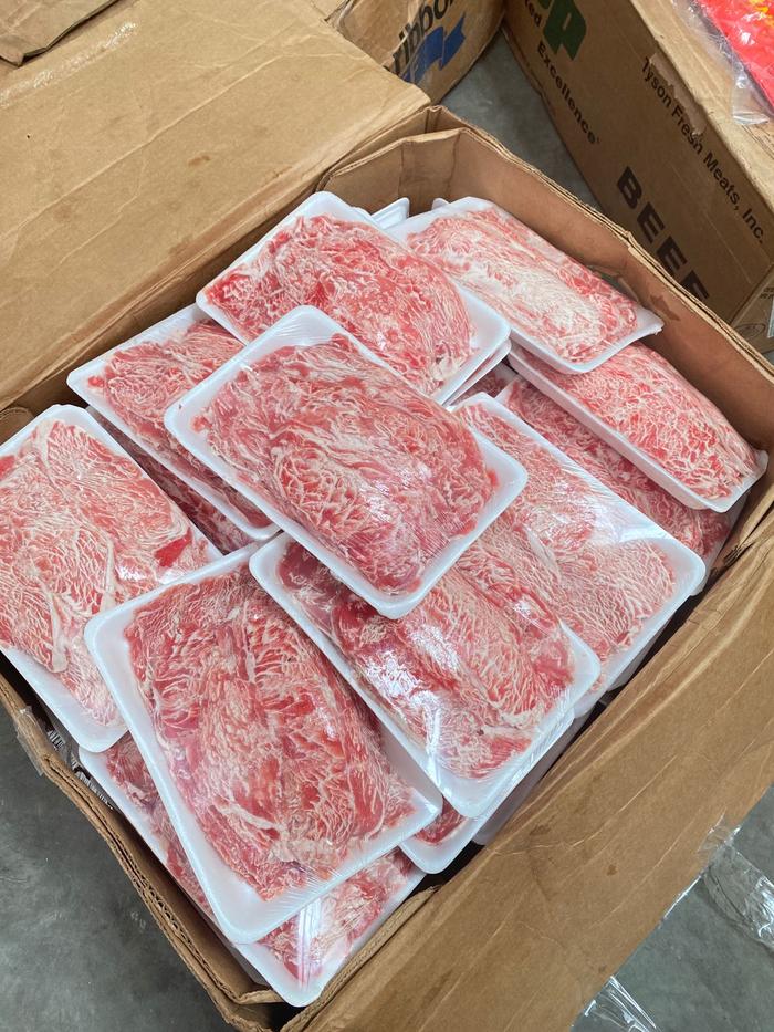 Jual Wagyu Slice Beef Meltique / Daging Sapi Tipis Sukiyaki 1kg ...