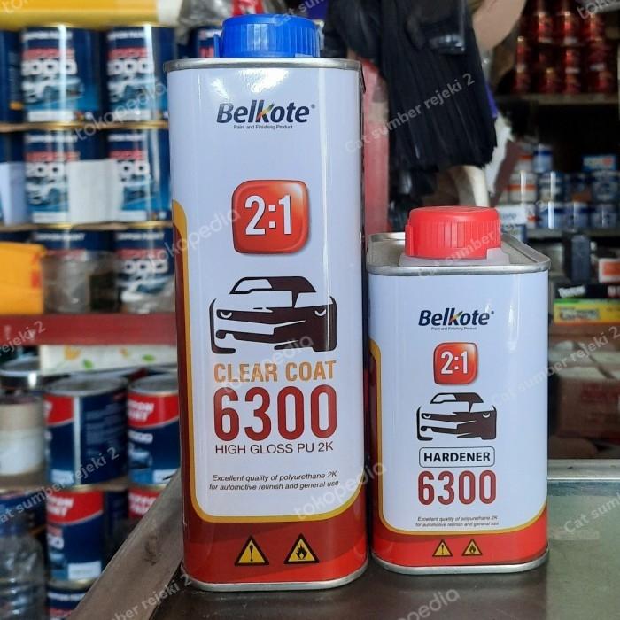 Clear pernis Belkote PU 2K Clear coat 6300 set 1.5L - Shop | Tokopedia