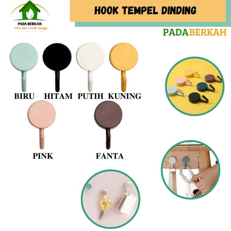 Gantungan Tempel Dinding Hook Tempel Dinding Hanger Dinding Serbaguna ...