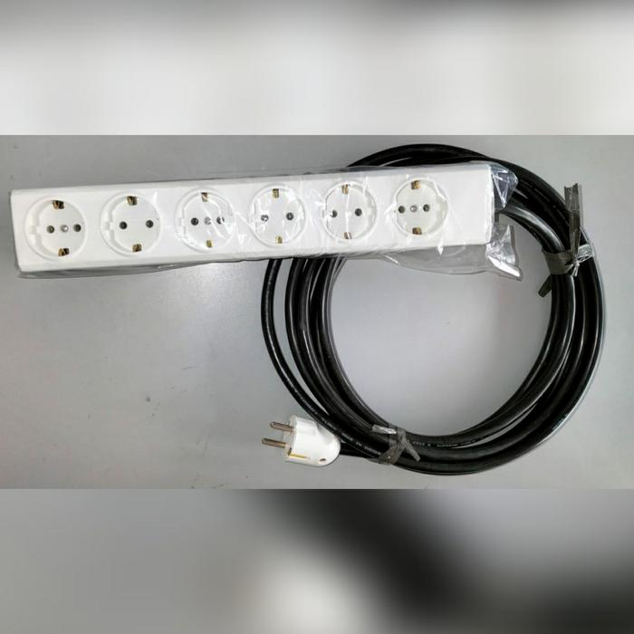 Jual Stop Kontak Broco 6 Lubang Rakit + Kabel NYYHY 3x1.5 mm2 Hitam ...