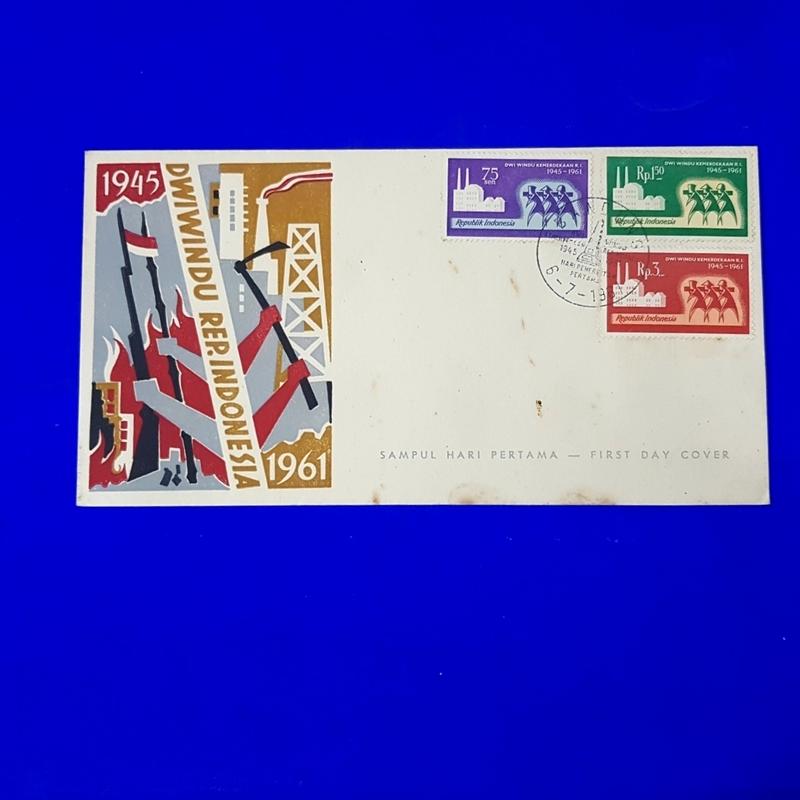 Prangko INDONESIA 1961. SHP "DWI WINDU KEMERDEKAAN REPUBLIK INDONESIA ...
