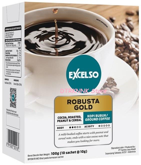 Excelso ROBUSTA GOLD - Folding Box (10 Sachet x 10gr) - Shop | Tokopedia