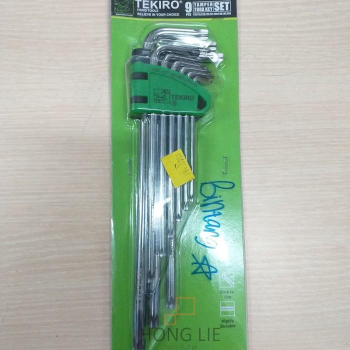 Jual TEKIRO HK-TA1206 Kunci L Set Bintang Panjang 9 Pcs Lubang Tamper ...