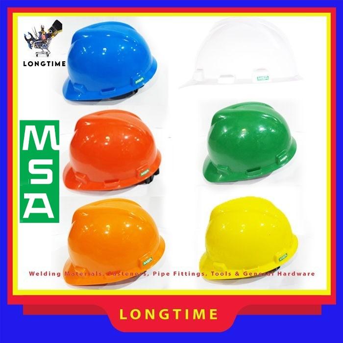 Jual Helm MSA Original V-Gard Ratchet with Fastrac & Chin Strap Safety ...