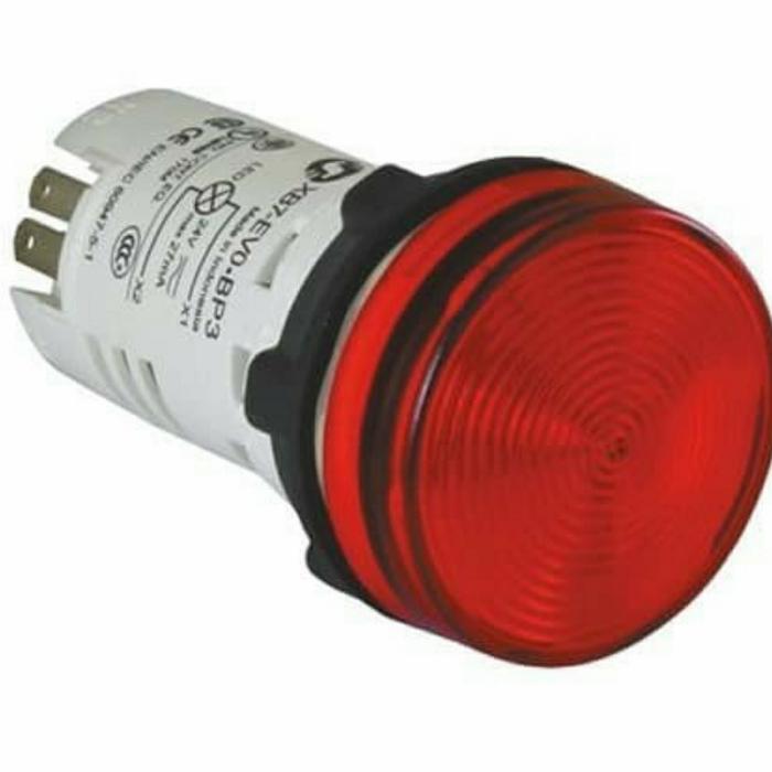 Jual Pilot Lamp XB7EV04 Schneider Merah 22mm Lampu Indikator XB7 220V ...