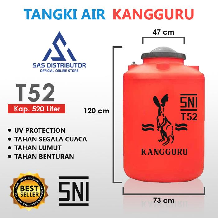 Jual Tangki Air 550 Liter / Tandon Air 500 Standar SNI / Toren Air 550 ...