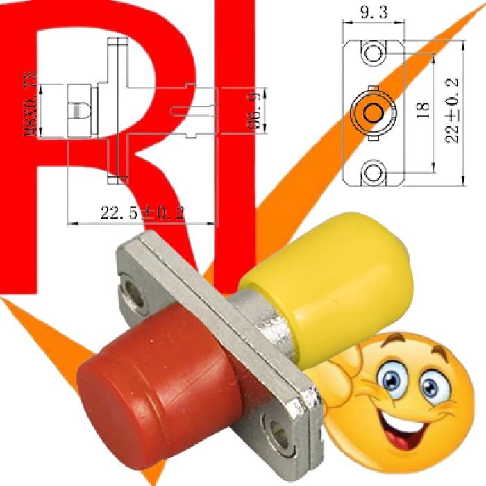 Promo Hybrid Adapter FC ST Simplex Optical Fiber Adaptor Coupler Zn ...