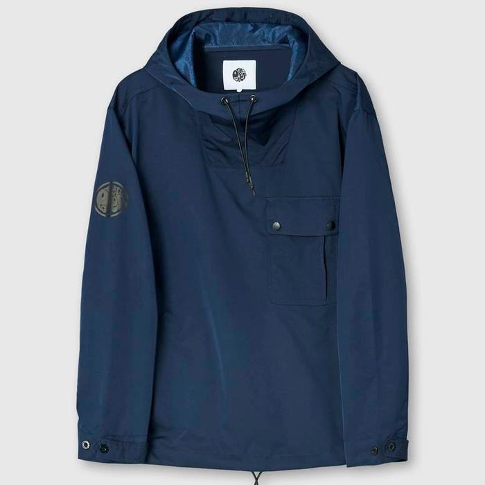 Jual Pretty Green Leporis Nylon Overhead Jacket Navy Original - Jakarta ...
