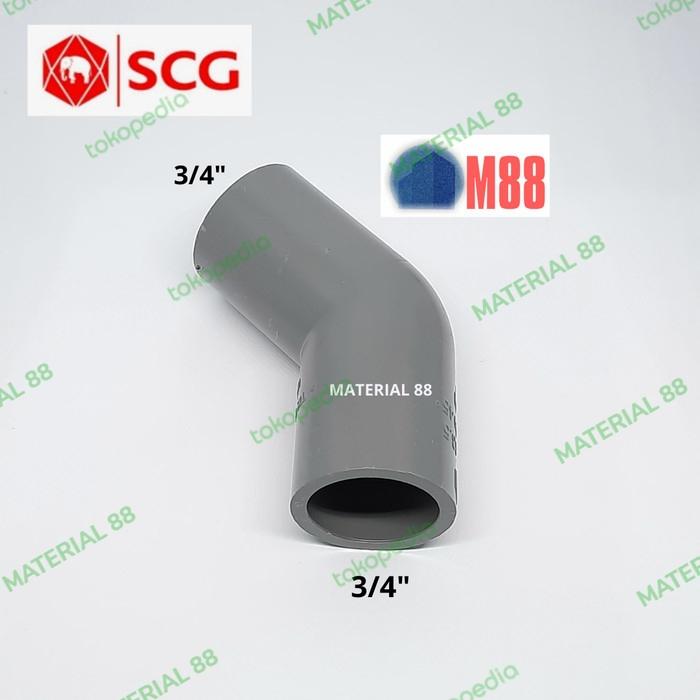 Jual SCG Keni 45 derajat 3/4 inch AW Elbow Knee Knie Pipa PVC 0.75 0.75 ...