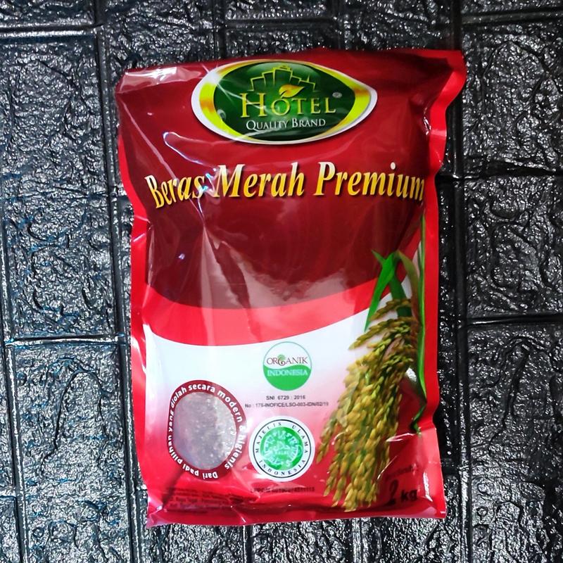 Beras Merah Premium Merk Hotel 2 kg - Shop | Tokopedia