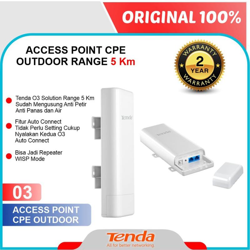 Tenda 03 5 km Outdoor Point CPE Tenda O3 Acces Point Outdoor - Shop ...