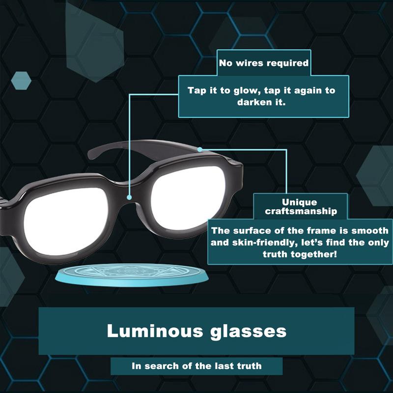 Kacamata Anime LED Glowing Glasses Luminous Toy Cosplay Japa - Shop ...