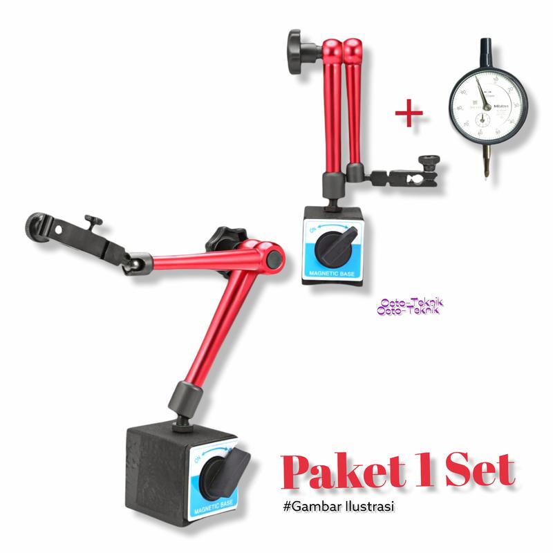paket 1 set magnetic base dan dial indicator 2046S mitutoyo ori - Shop ...