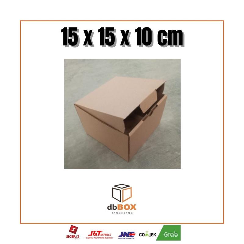Kardus 15x15x10 cm | Box Die Cut dan Easy Usage | Box Kue Tart & Bolu ...