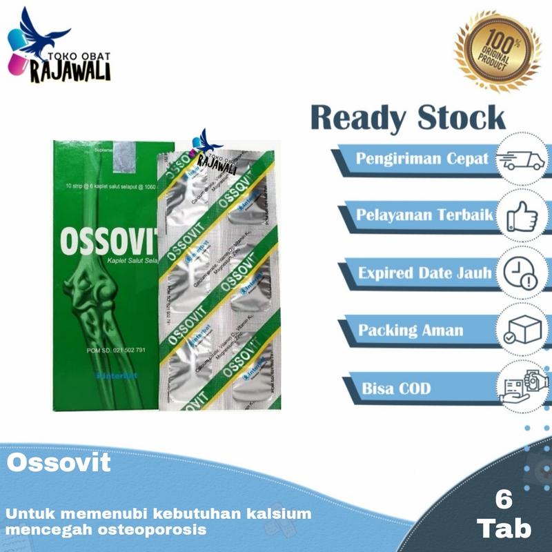ossovit tablet perstrip 6 tablet untuk kesehatan tulang - Shop | Tokopedia