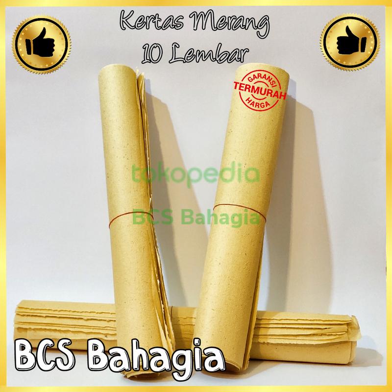 kertas merang recycle paper / joss paper / straw paper isi 10 lembar ...