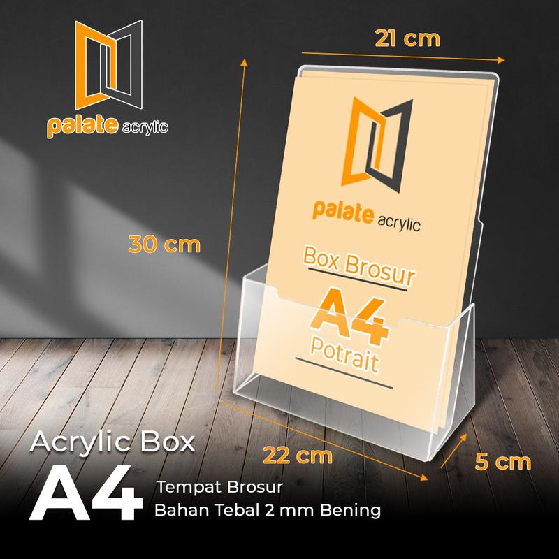 AKRILIK TEMPAT BROSUR / RAK / BOX A4 - MODEL JADI - Shop | Tokopedia