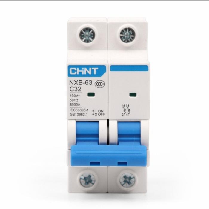 Jual CHINT MCB NXB-63 2P 1A 2A 4A 6A 10A 16A 20A 25A 6Ka - 2p 6A ...