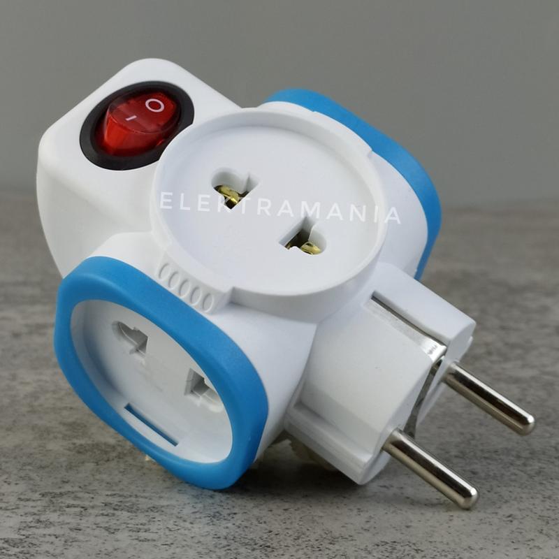 Colokan Cabang 4 / Steker / T. Datar + Switch TOFUDA T-106 DTS - Shop ...