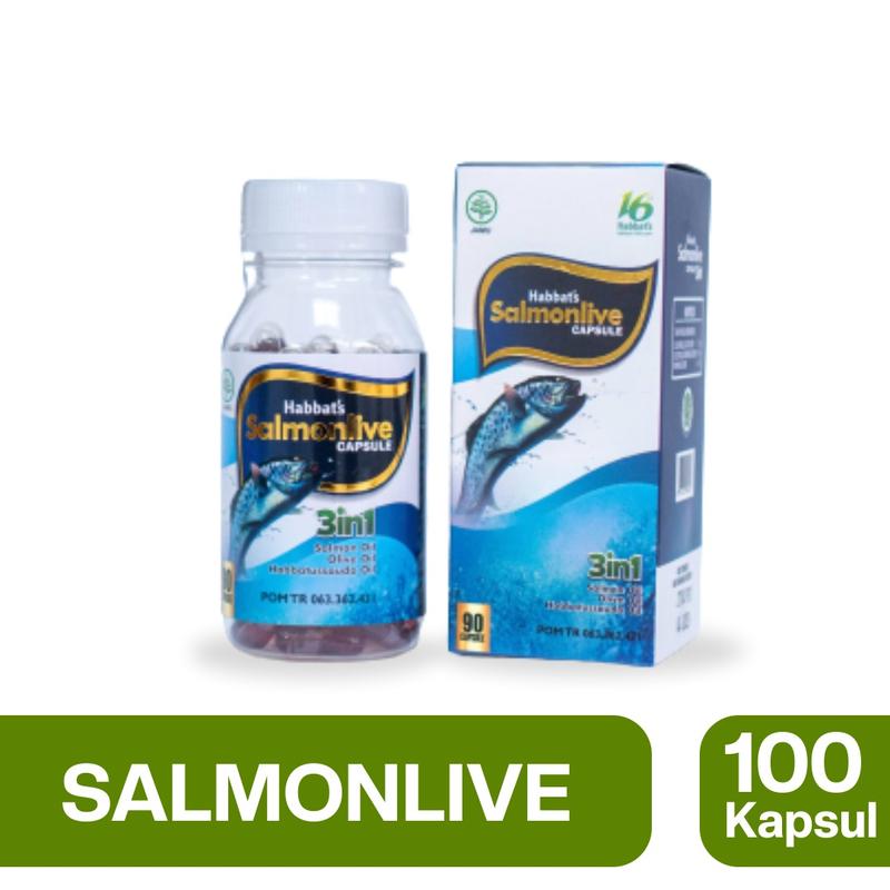 Kapsul Minyak Ikan Salmon isi 90 Kapsul SALMONLIVE MINYAK - Shop ...