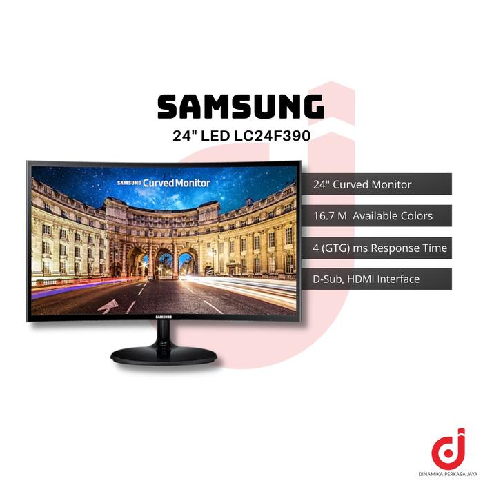 Jual SAMSUNG Monitor 24" Inch Curved LED C24F390 LC24F390FHEXXD ...