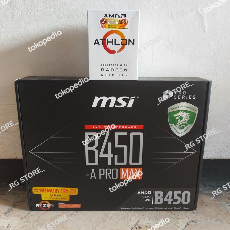 MSI B450 A PRO MAX AM4 MOTHERBOARD AMD - Shop | Tokopedia