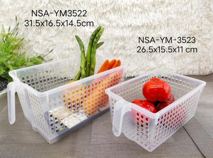 Jual Keranjang Box Tempat Penyimpanan Buah dan Sayuran Storage Box 2 Ukuran - Besar 31,5 Cm ...