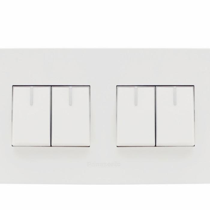 Promo saklar 4gang 4 gang 4 switch panasonic style white putih ...