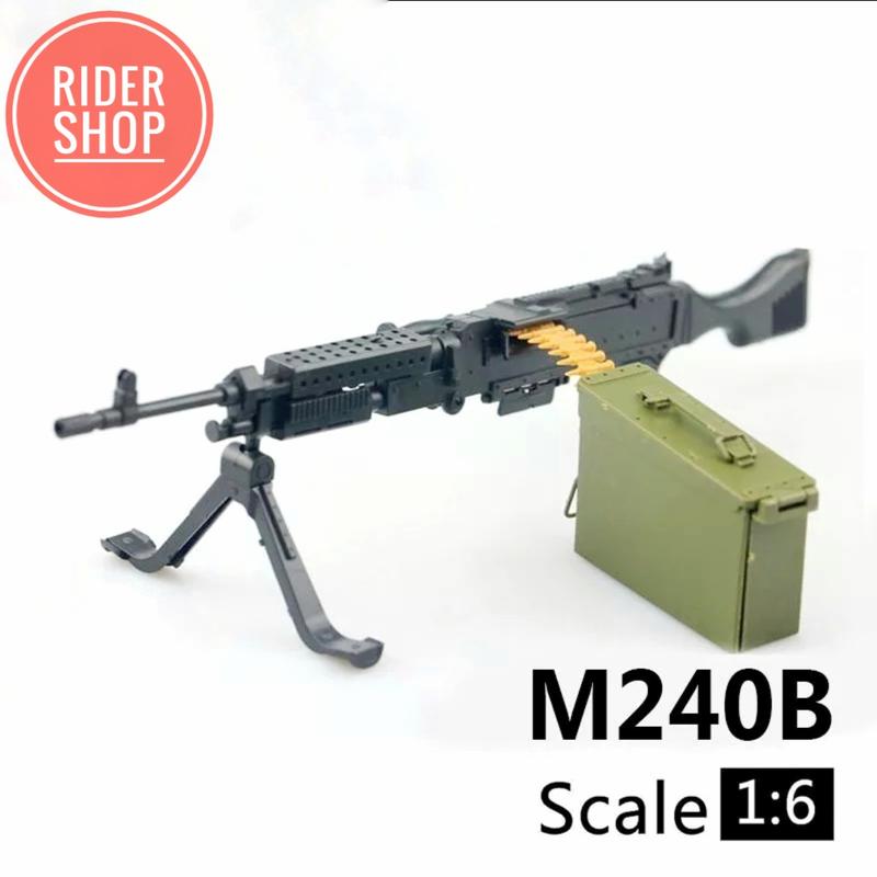 1/6 machine gun M240B model kit untuk kitbash, hot toys, tbleague ...