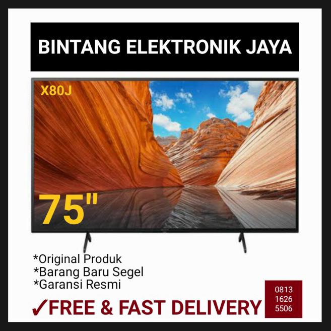 Jual Sony KD-75X80J Bravia 4K HDR Google TV 2021 - Jakarta Pusat ...