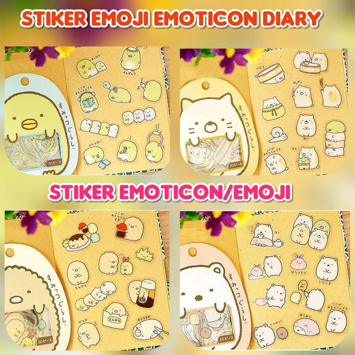 Jual STIKER EMOJI STICKER EMOTICON STIKER BUKU DIARY STIKER NOTE BOOK ...