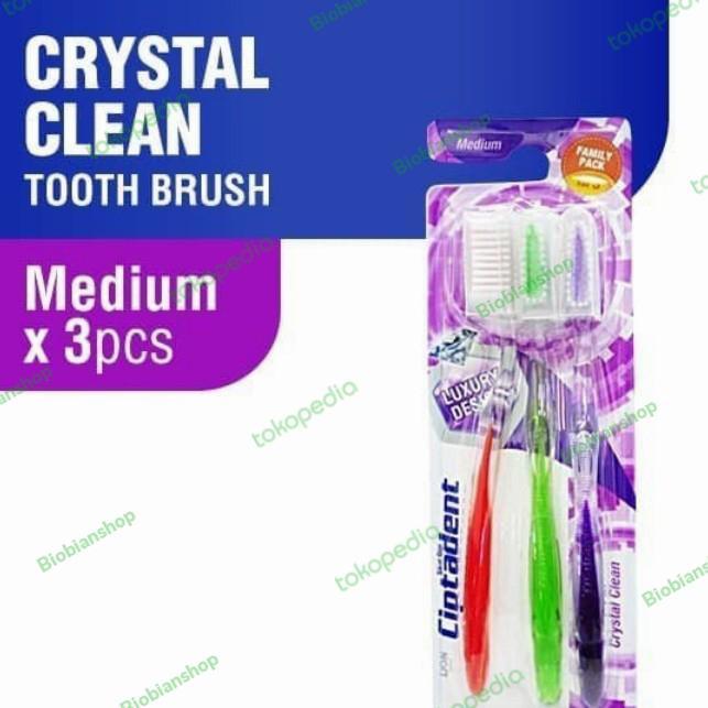 Sikat Gigi Ciptadent Toothbrush Crystal isi 3 - Shop | Tokopedia