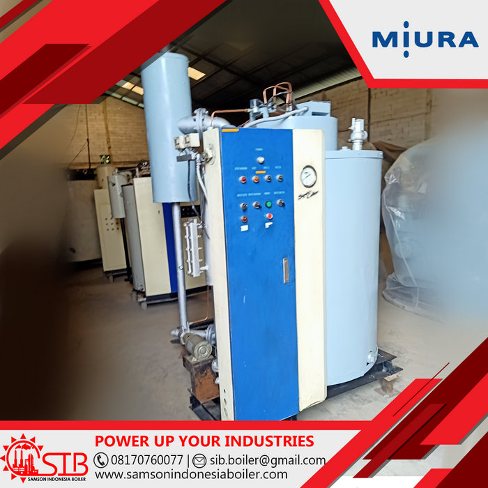 Jual STEAM BOILER SECOND 1500 KG/JAM (KG/HOUR) 1,5 TON MIURA SOLAR BY ...