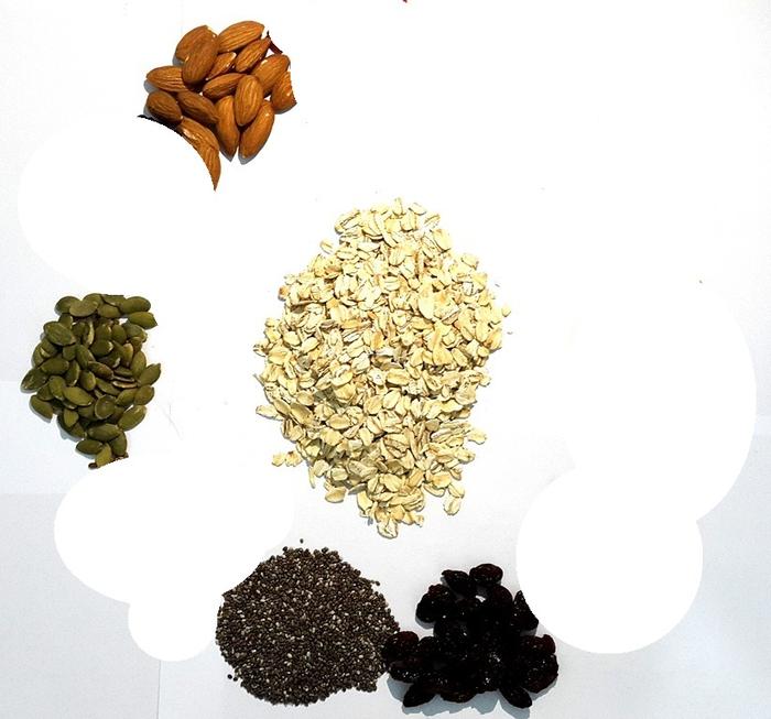 Jual 1000gr Muesli dg Varian Rasa Mix Rolled Oat/ Kacang /Biji /Buah ...