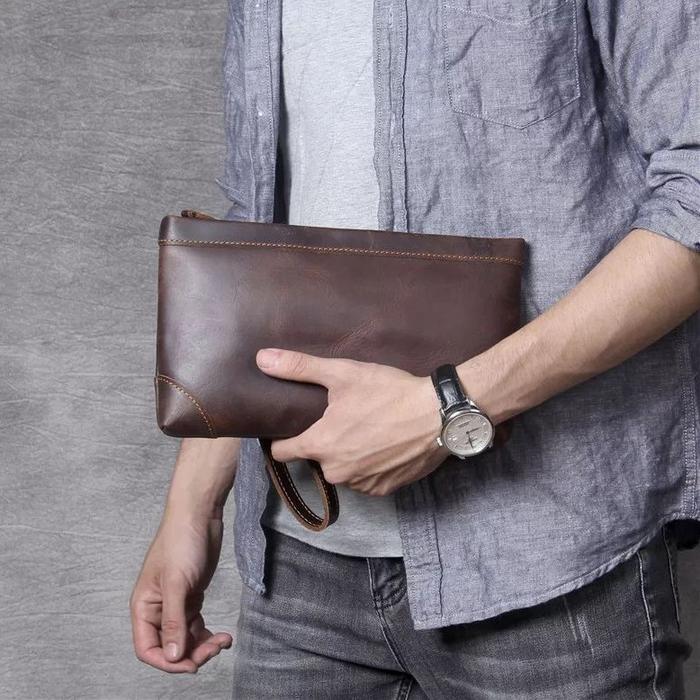 Jual Tas Tangan Kulit Crazy Horse - Handbag Pria - Tas Asli Kulit - Kab ...