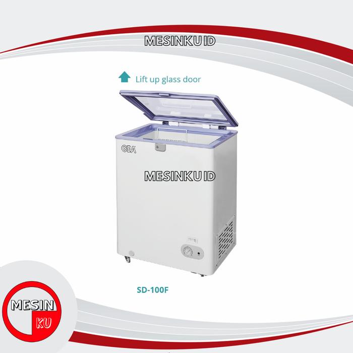 Jual Freezer GEA Sliding Flat Glass SD-100F - 100 Liter Lift Up Glass ...
