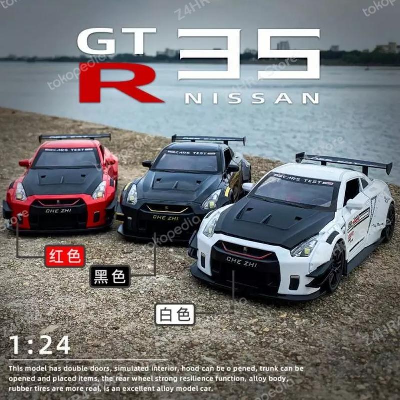 Nissan 1:24 Skyline Ares GTR R35 Diecast Mobil Mainan Plasti - Shop ...