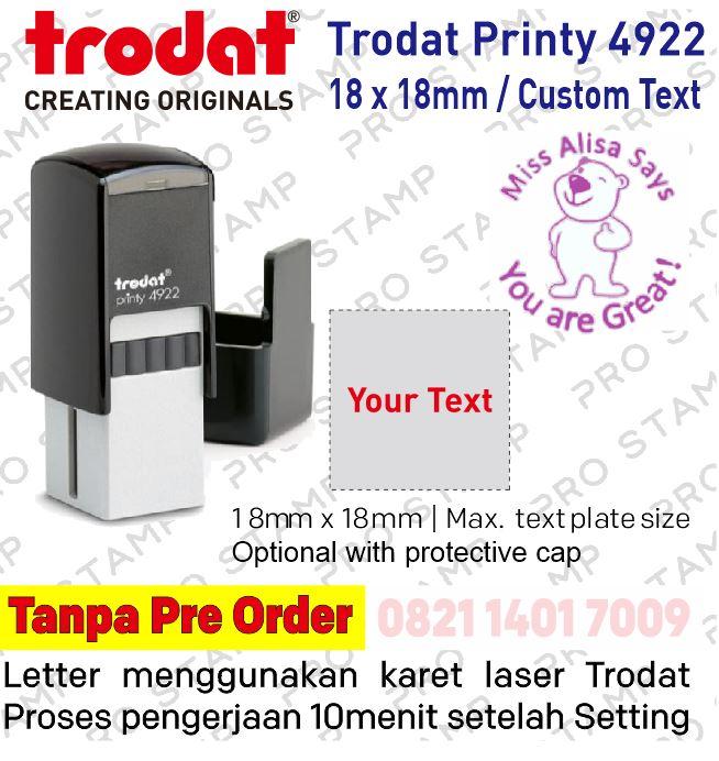 Jual Stempel Otomatis Trodat Printy 4922 / Custom Text - Kab. Bekasi ...