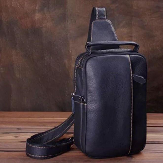 Jual Tas Selempang - Kulit Sapi Asli - Sling Bag Sederhana Pria - Tas ...
