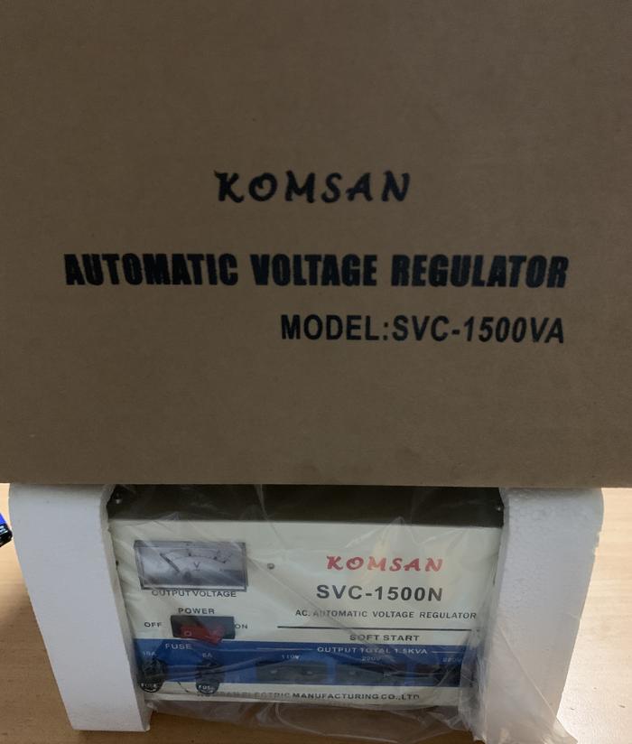 Jual stabilizer stavolt stabiliser komsan listrik svc 1500 n / 1500 w ...