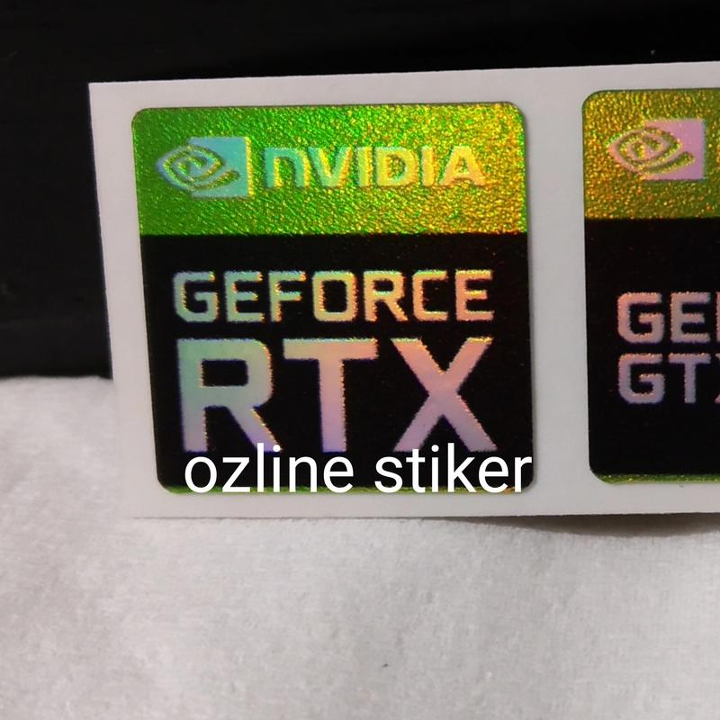 stiker nvidia rtx untuk laptop pc - Shop | Tokopedia