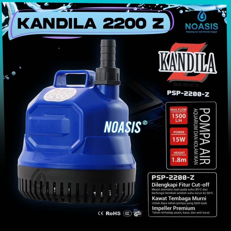 POMPA AIR CELUP AQUARIUM 15 W KANDILA PSP 2200 Z PSP-2200Z KOLAM - Shop ...