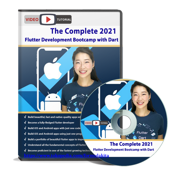 Jual Video Tutorial The Flutter Development Bootcamp with Dart - GDrive ...