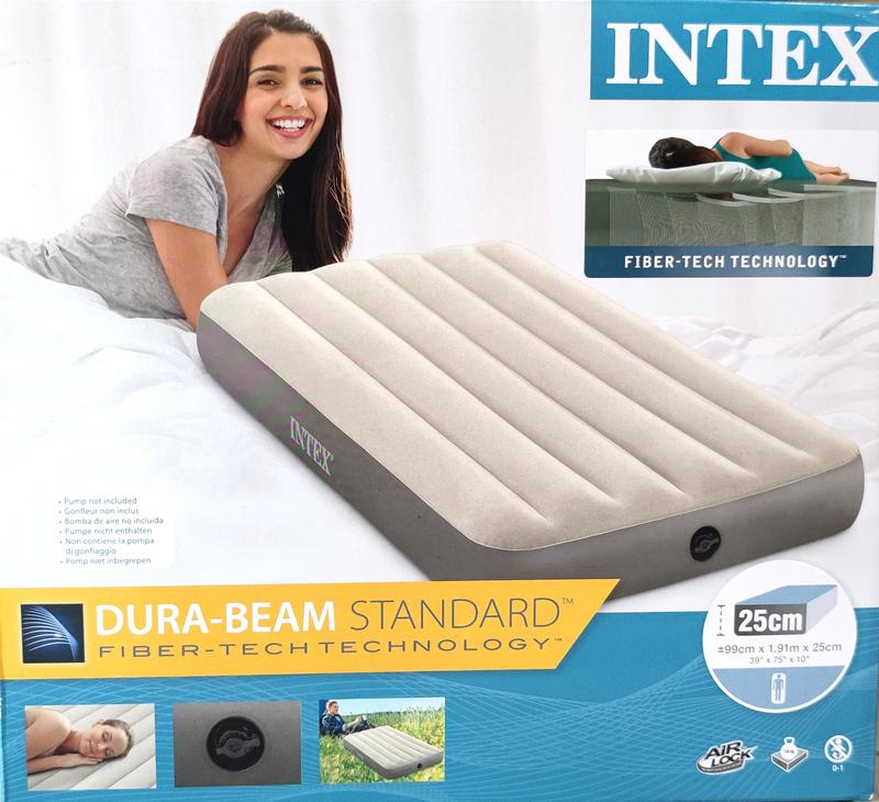 Kasur Angin INTEX Twin Airbed Durabeam Fiber-tech 99x191x25cm - Shop ...