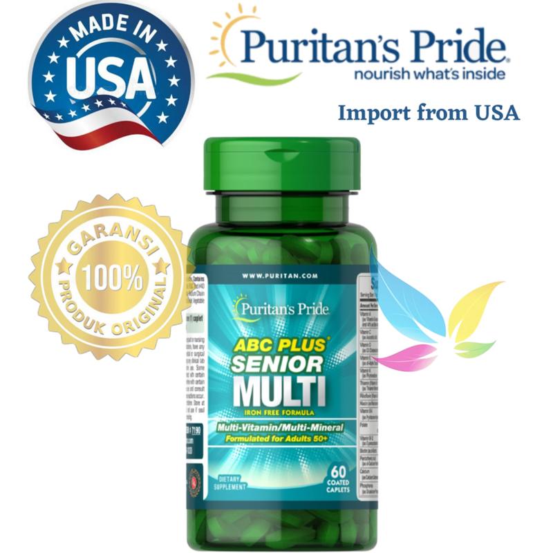 Puritan ABC Plus Senior Multivitamin dan Mineral - Shop | Tokopedia