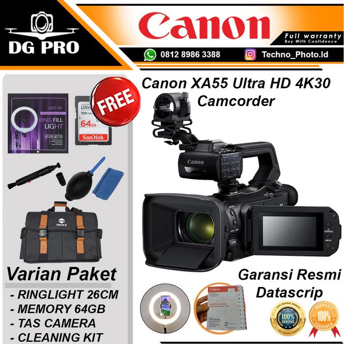 Promo Canon XA55 ULTRA HD 4K 30fps Camcorder Dual-Pixel Autofocus ...