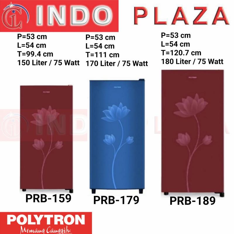 KULKAS POLYTRON 1 Pintu PRB-159 / 179 / 189 - Shop | Tokopedia