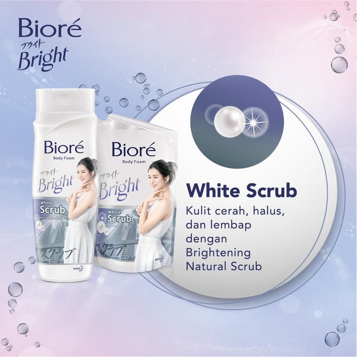 Jual Biore Bright Body Foam Whitening Scrub Pouch 250Ml - Kota Banjar ...